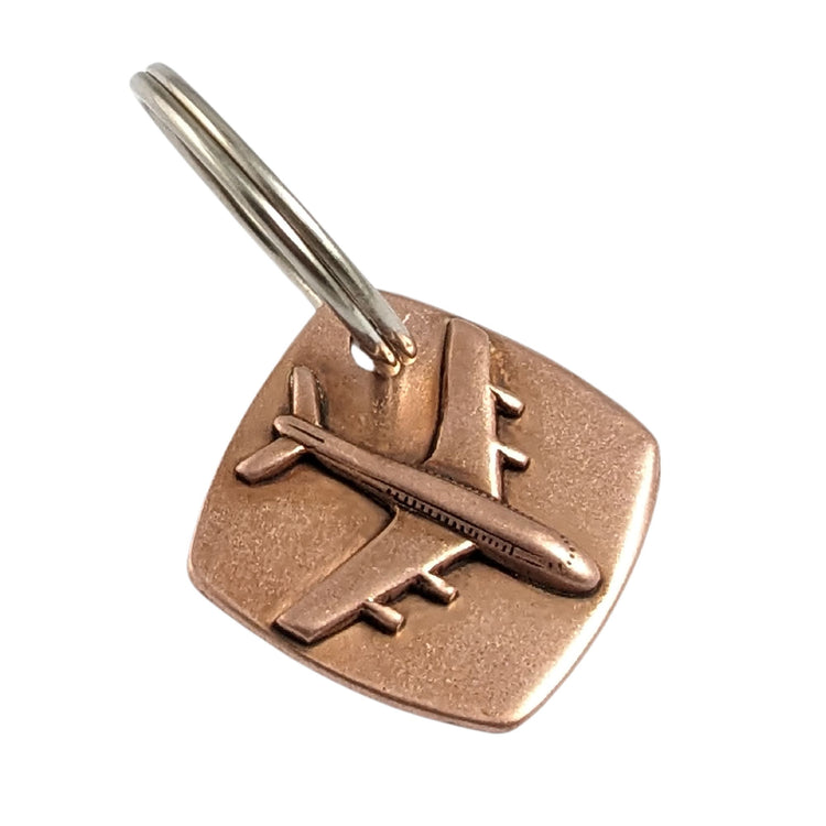 Airplane Deluxe Copper Keychain – Hennessey Jewelry