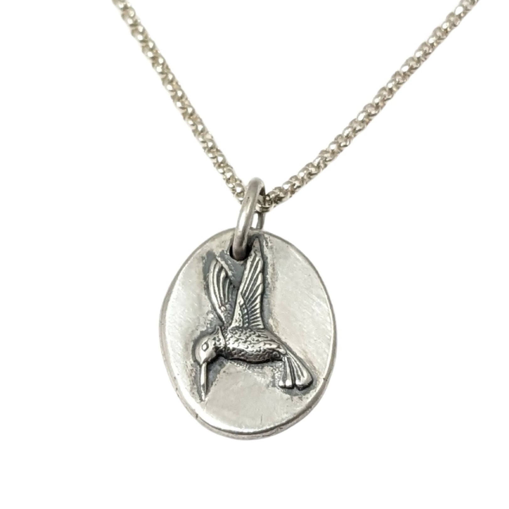 Hummingbird Sterling Silver Pendant – Hennessey Jewelry